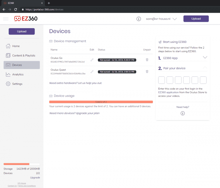 Home - EZ360- VR Player and CMS for VR Headsets