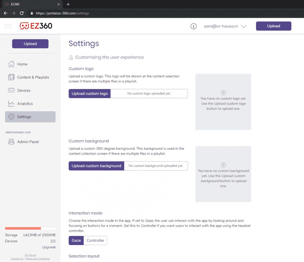 Home - EZ360- VR Player and CMS for VR Headsets